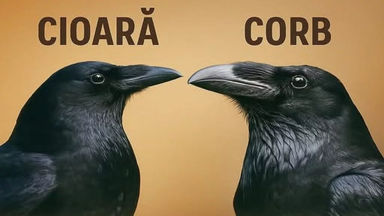 Știi care sunt diferențele între cioară și corb? - Animal Zoo